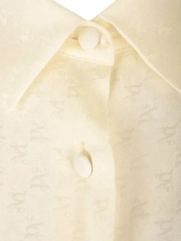 Palm Angels Monogram Silk Shirt
