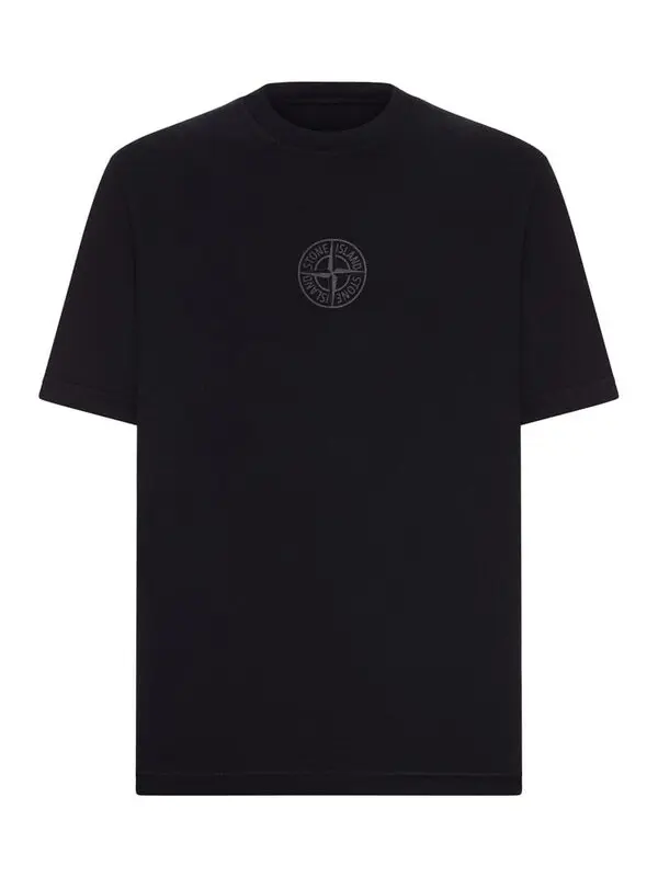 Stone Island T-shirt With Compass Logo Print