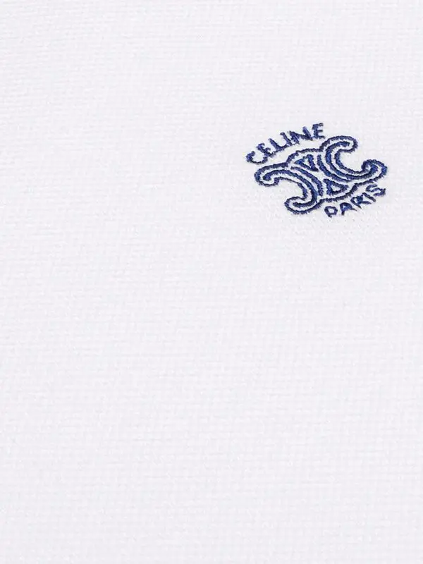 Celine Cotton Piqué Jersey Polo
