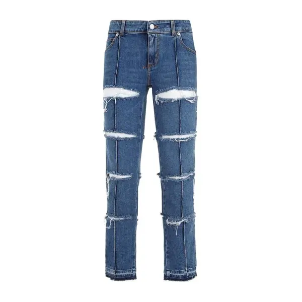 Alexander McQueen Denim Pants - Blue