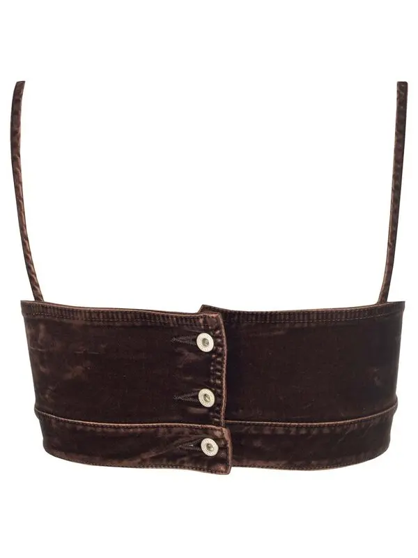 Loewe Velvet V-neck Top