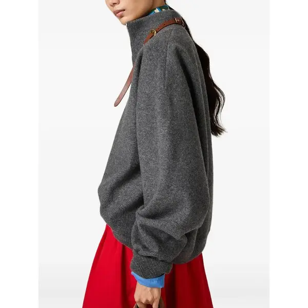 Miu Miu Grey Knitwear Jumpers