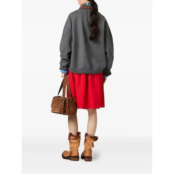 Miu Miu Cashmere Knit Sweater - Gray