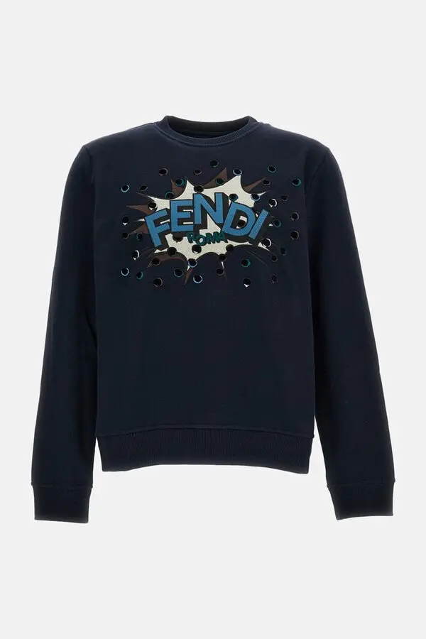 Fendi Embroidered Sweatshirt - Multicolor