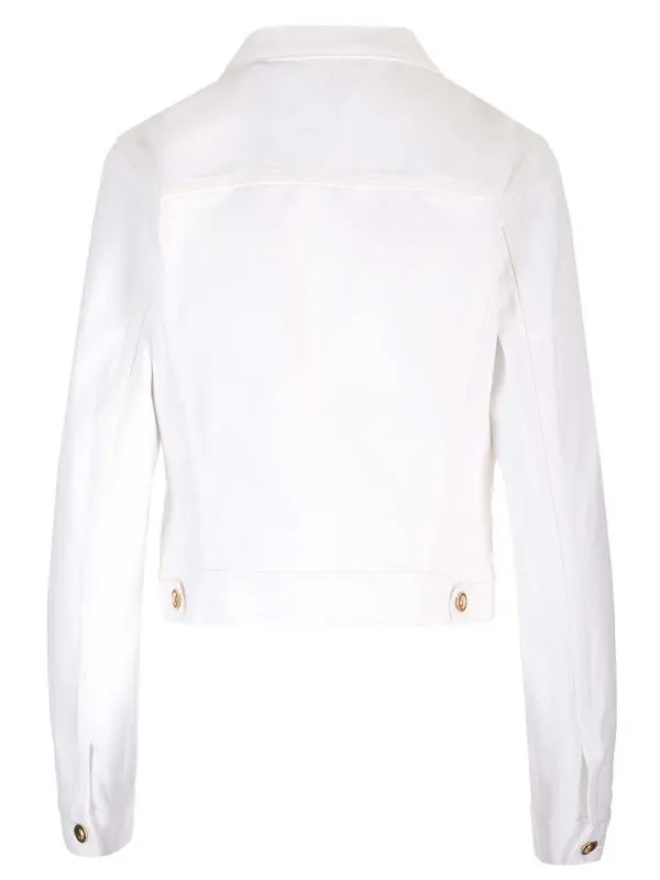 Palm Angels Cotton Denim Jacket - White