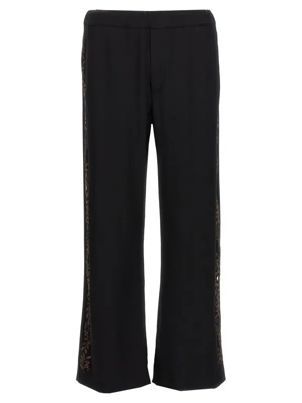 WALES BONNER Cairo Wool Trousers - Black