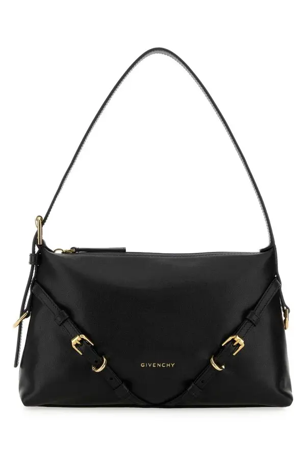 Givenchy Leather Mini Voyou Shoulder Bag - Black