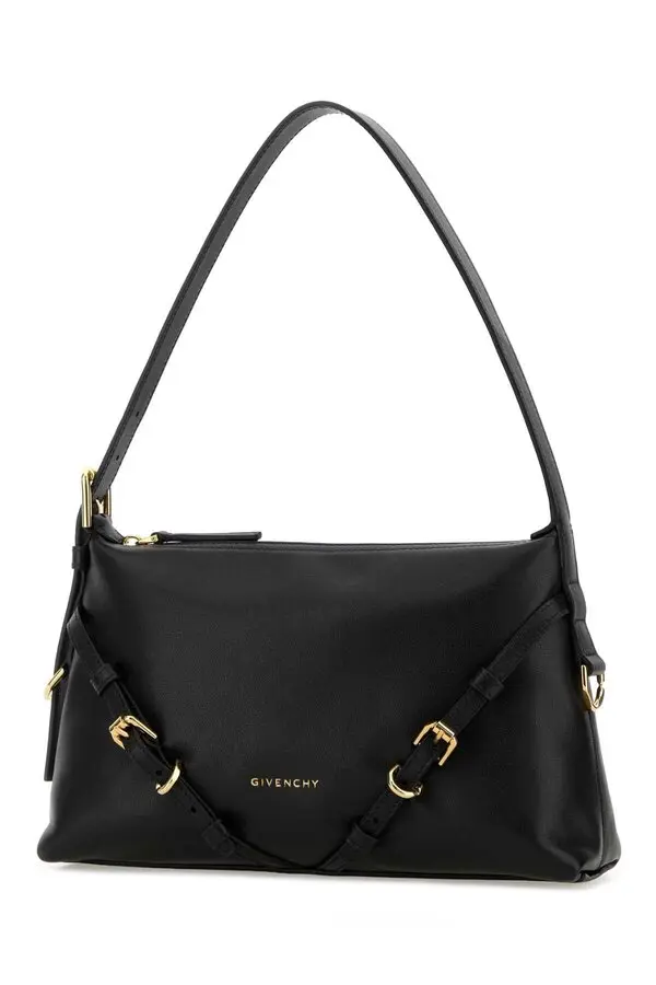 Givenchy Leather Mini Voyou Shoulder Bag - Black