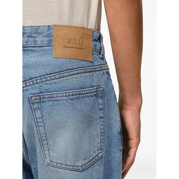AMI Paris Denim Shorts - Blue