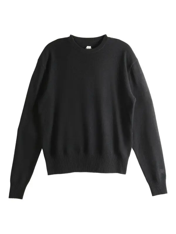 TOTEME Classic Cashmere Crew Knit - Black