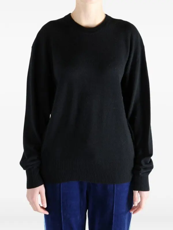 TOTEME Classic Cashmere Crew Knit - Black