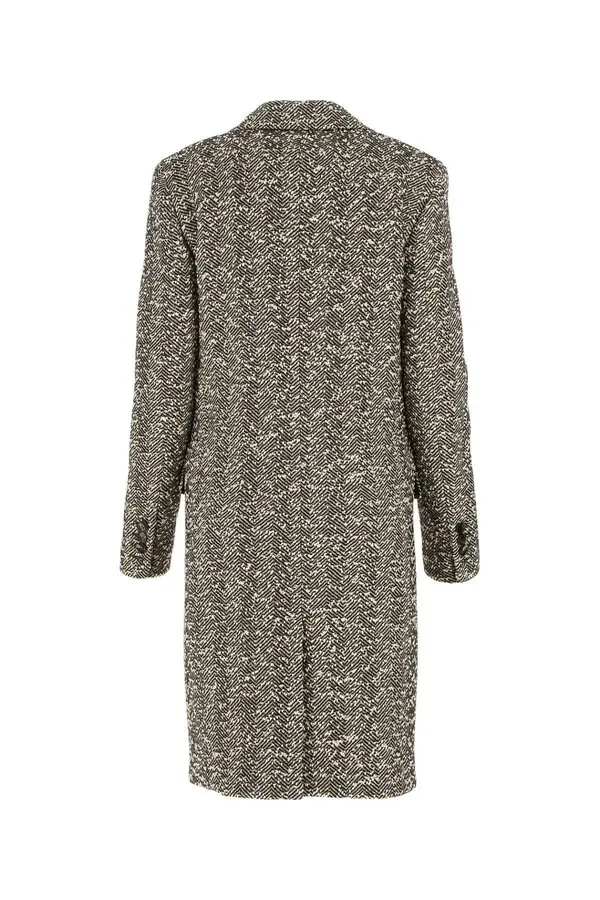 Bottega Veneta Embroidered Stretch Wool Blend Coat