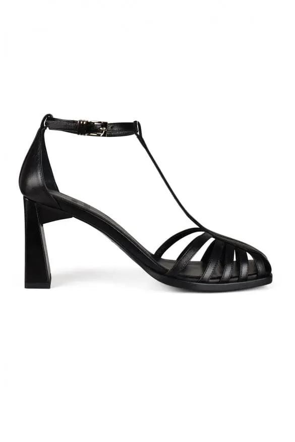 ANEST COLLECTIVE Leather Spider Sandals - Black