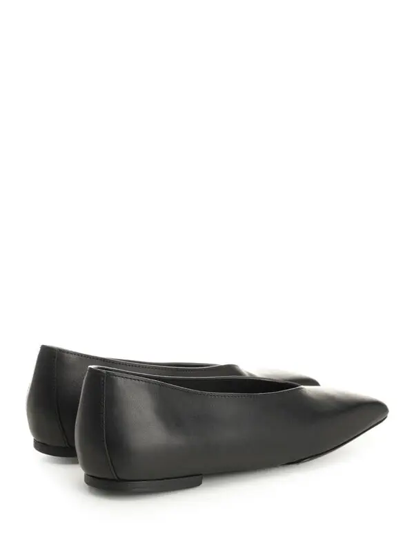 Rick Owens Leather Ballerinas - Black