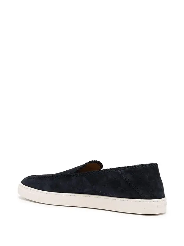 Giorgio Armani Leather Slip-on Sneakers - Multicolor
