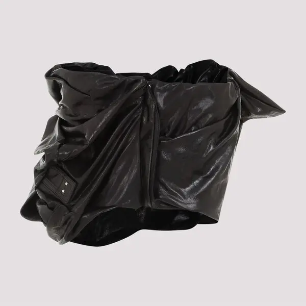 Rick Owens Calf Leather Draper Bustier Top