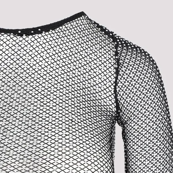 Balenciaga Crystal Mesh Mini Top