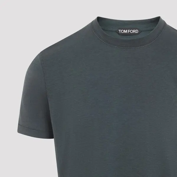 TOM FORD Lyocell T-shirt - Green