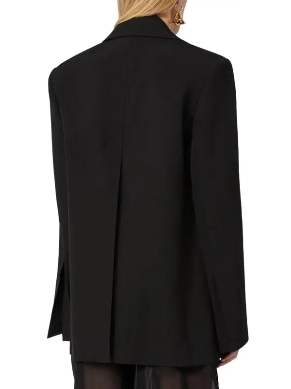 Sportmax Double Collar Blazer In Viscose Blend