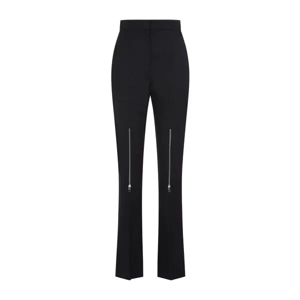 Alexander McQueen Wool Trousers - Black