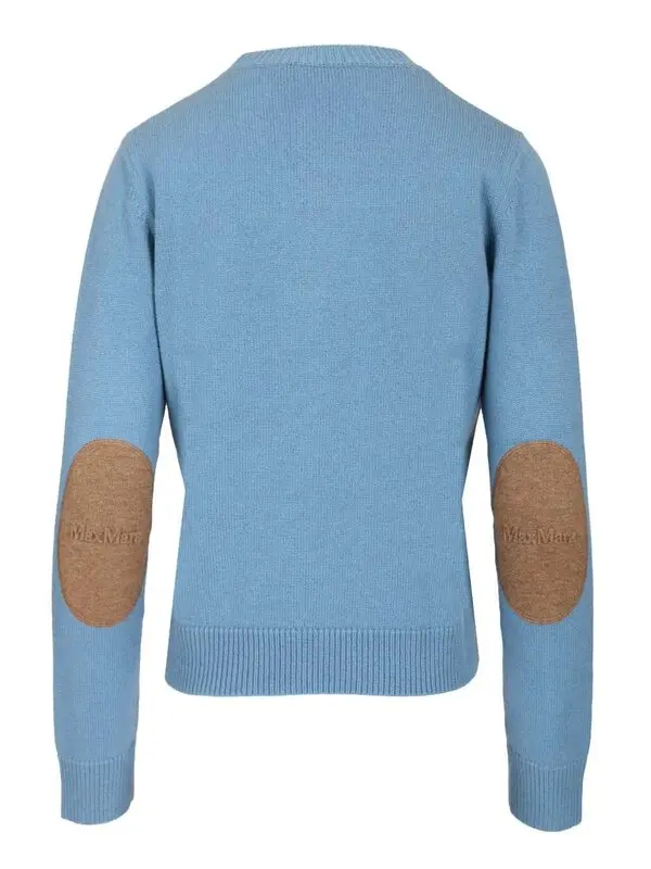 Max Mara Fresia Sweater In Wool And Cashmere - Blue
