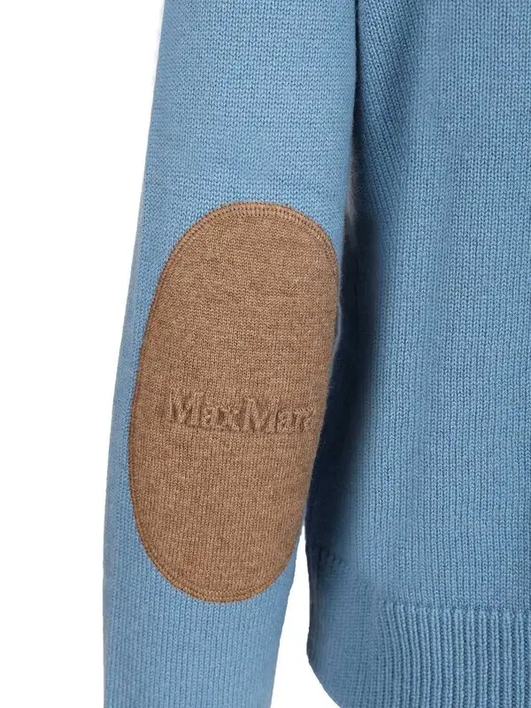 Max Mara Fresia Sweater In Wool And Cashmere - Blue