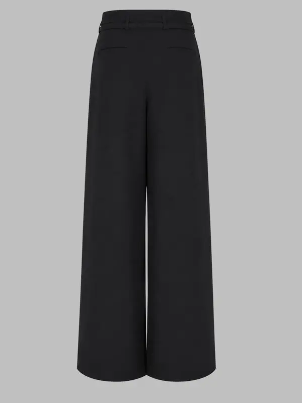 Dries Van Noten Wide Leg Trousers - Black