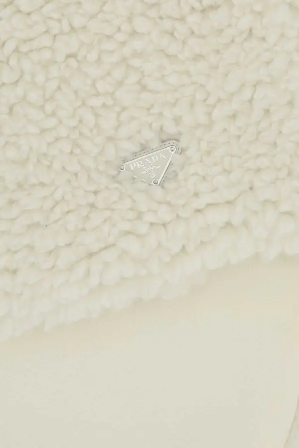 Prada Ivory Teddy Scarf