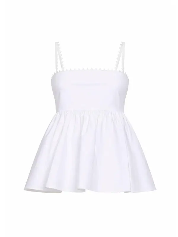 Jacquemus The Traversin Peplum Camisole Top - Multicolor
