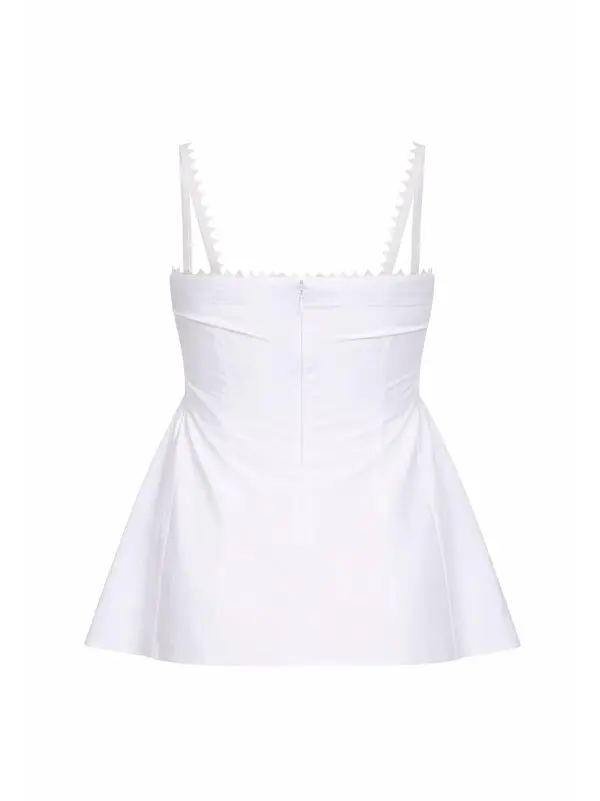 Jacquemus The Traversin Peplum Camisole Top - Multicolor
