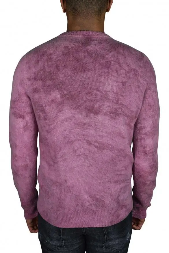 Amiri Cashmere Blend Tie & Dye Crewneck Sweater