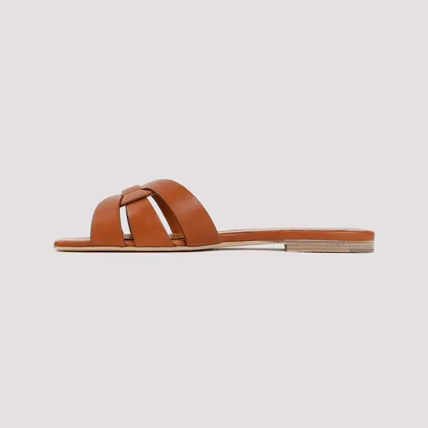 Saint Laurent Leather Tribute Flats - Multicolor