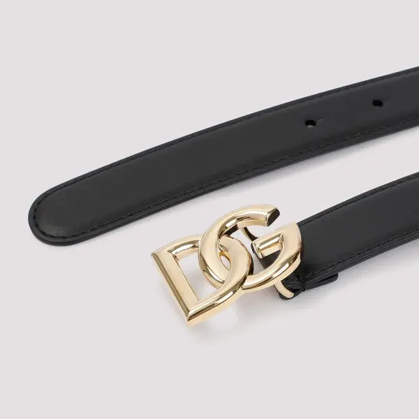 Dolce & Gabbana Logo Leather Belt