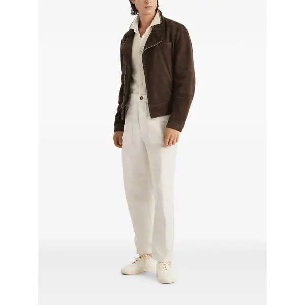Brunello Cucinelli Trousers Regular & Straight-leg Trousers - White