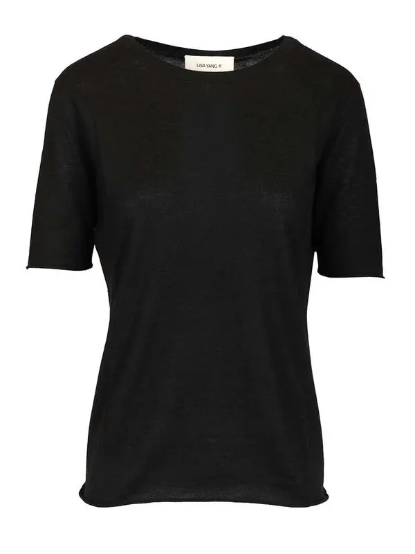LISA YANG Ari Cashmere T-shirt - Black