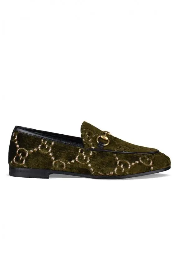 Gucci Velvet Loafers - Yellow