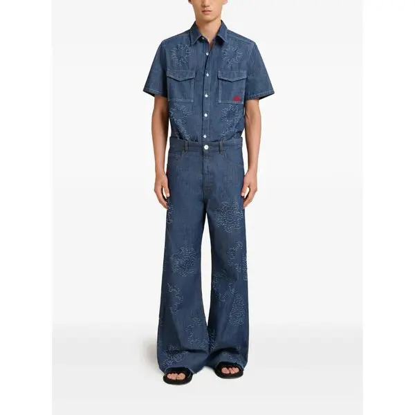 Marni Denim Wide-leg Jeans - Blue