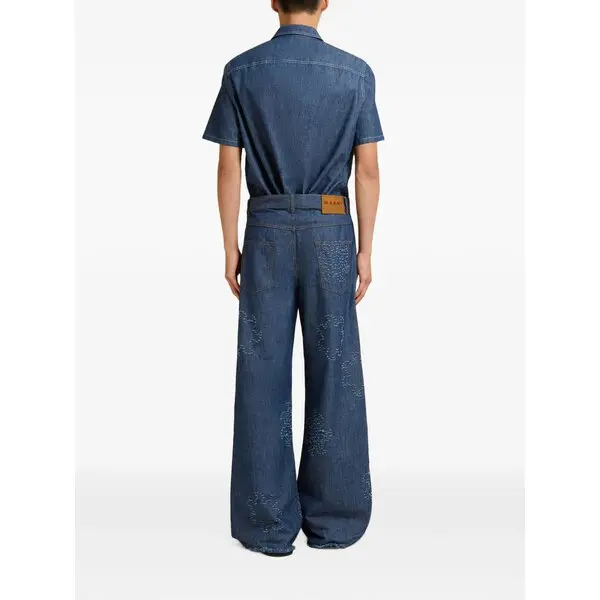 Marni Denim Wide-leg Jeans - Blue