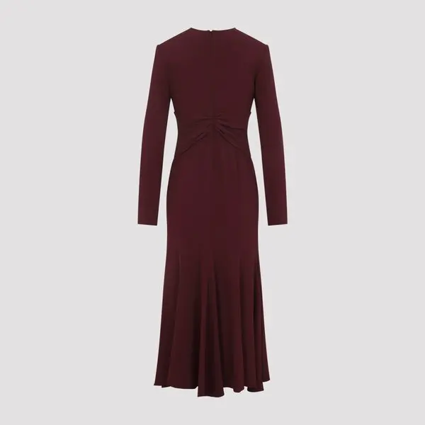 Alberta Ferretti Satin Midi Dress