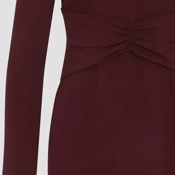 Alberta Ferretti Satin Midi Dress