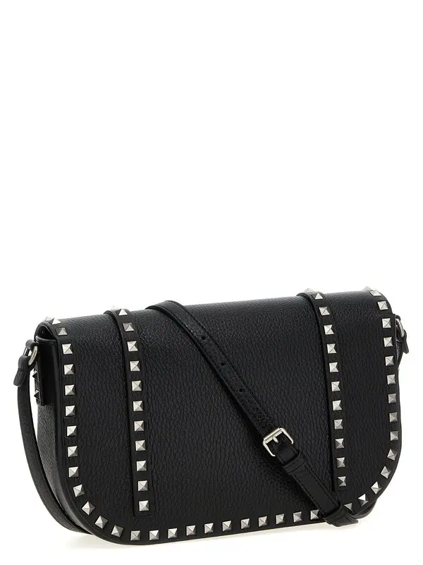 Valentino Garavani Rockstud Shoulder Bag - Black