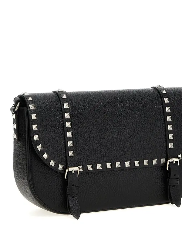 Valentino Garavani Rockstud Shoulder Bag - Black