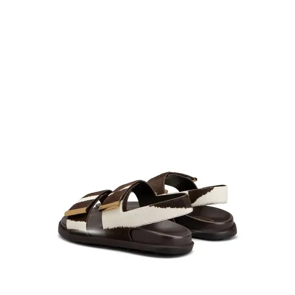 TOD'S Calfskin Sandals - Brown