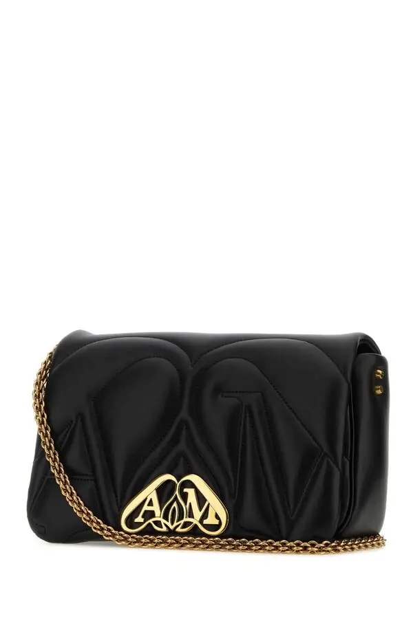 Alexander McQueen Leather Small Seal Shoulder Bag