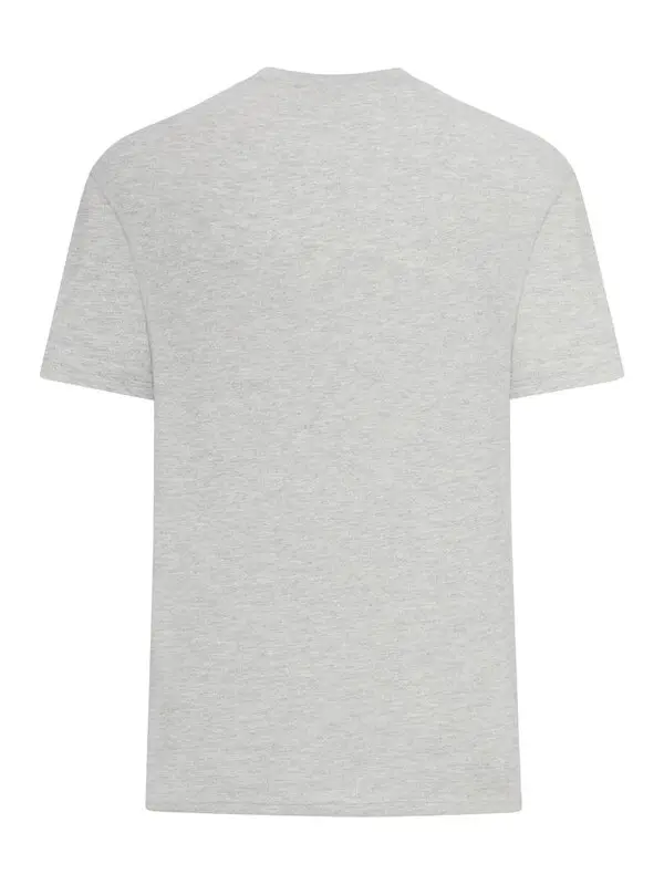 Saint Laurent Oversized Cassandre T-shirt In Cotton Pique - Gray