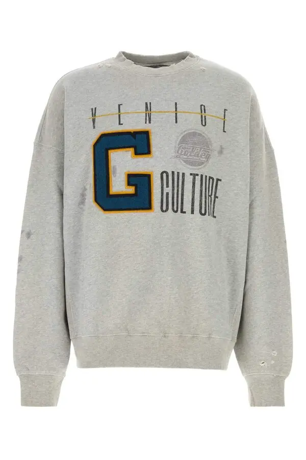 GOLDEN GOOSE Grey Cotton Sweatshirt