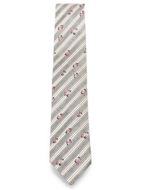 Dries Van Noten Silk Neck Tie - Multicolor