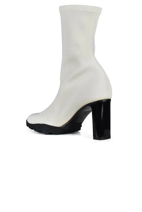 Alexander McQueen High Heel Boots - White