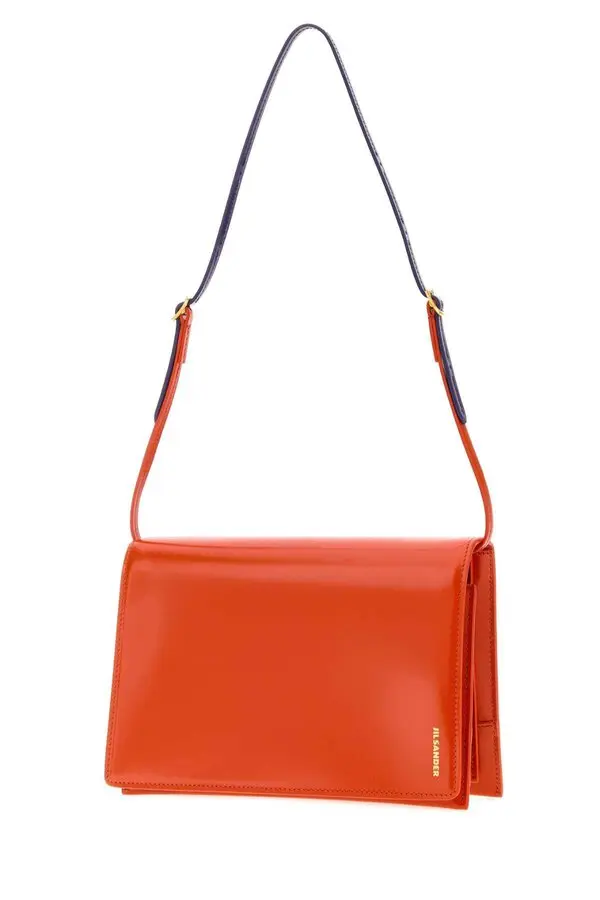 JIL SANDER Leather Small File Shoulder Bag