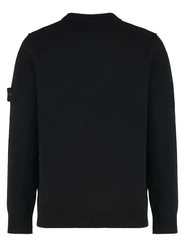 Stone Island Wool Blend Sweater - Black